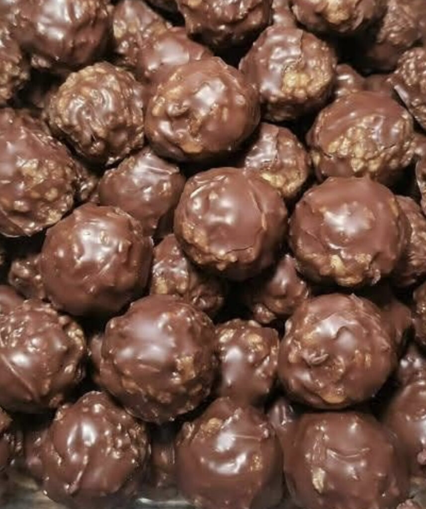 Chocolate Rice Krispie Balls - Grandm Old Recipes